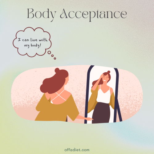 The four different types of body acceptance - Off a diet